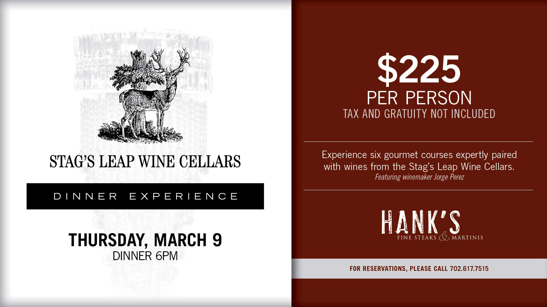 Hank's Fine Steaks @ Green Valley Ranch | Station Casinos